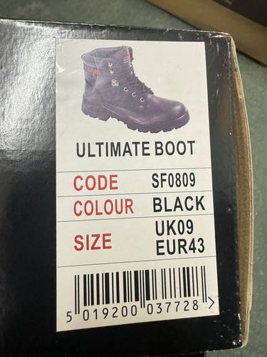 Blackrock SF02 Men's Safety Shoes UK09- Black | eBay