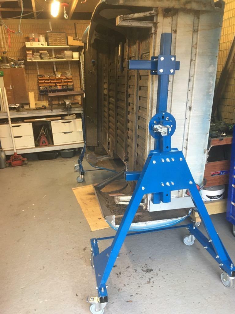 Heavy duty rollover jig rotisserie on wheels mobile fits any vehicle ...