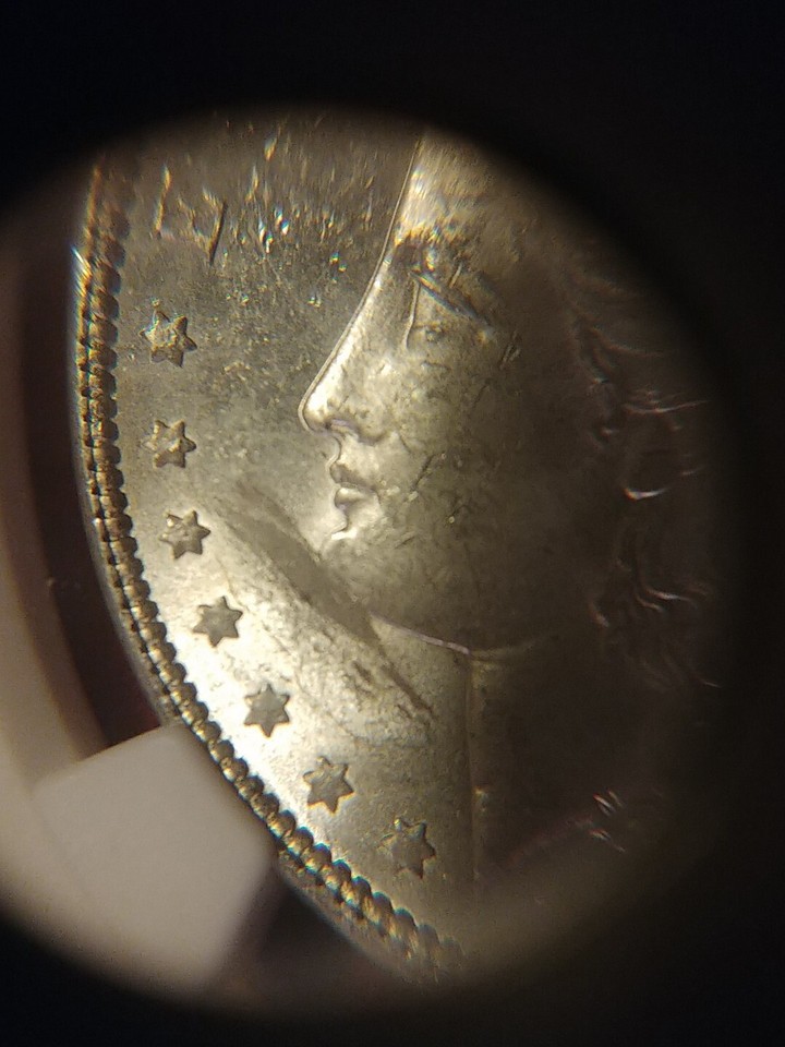 ANTIQUE 1883 MORGAN DOLLAR MINT ERROR OBVERSE STRUCK THRU NGC GRADED ...