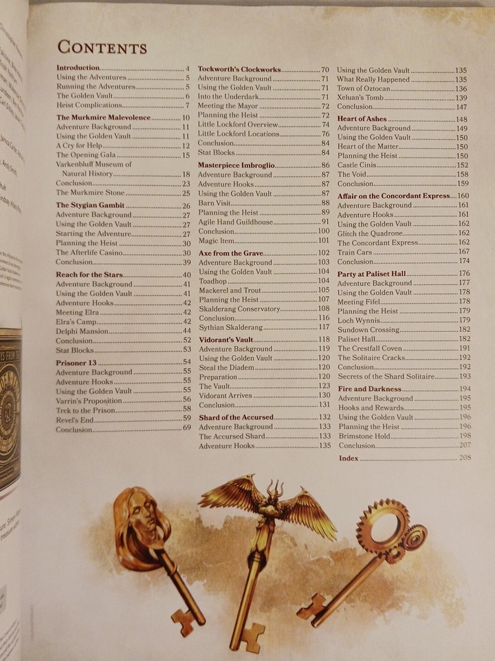 Dungeons and Dragons 5th edition Keys From The Golden Vault | eBay