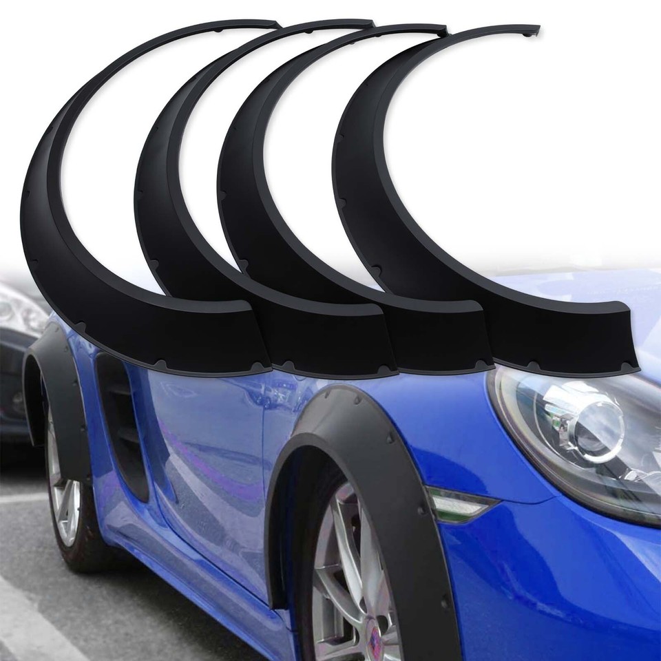 4PCS 890mm 4.5" Fender Flares Wide Body Kits Wheel Arches For Nissan ...