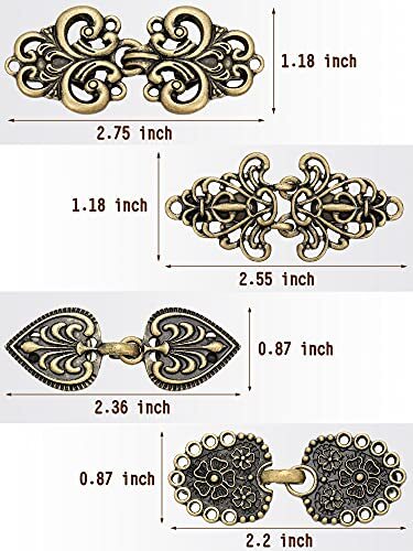 4 Pieces/set Sweater Clips Cloak Clasp Cardigan Clip Vintage Shawl Pin ...