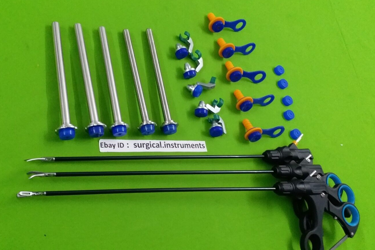 18pc Laparoscopic Surgery Set Graspers/Reducers Endoscopy Surgical ...
