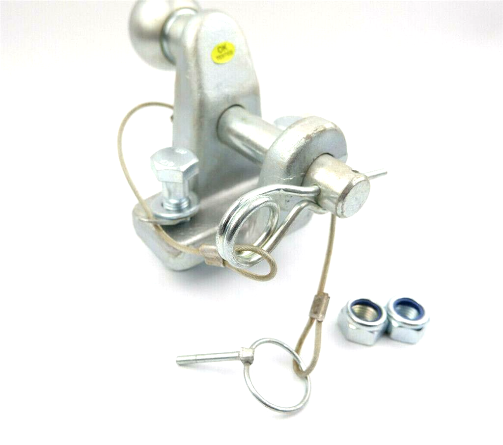 TOW BALL & PIN TOWING HITCH DUAL COUPLING 3.5TON E11 RATED HEAVY DUTY ...