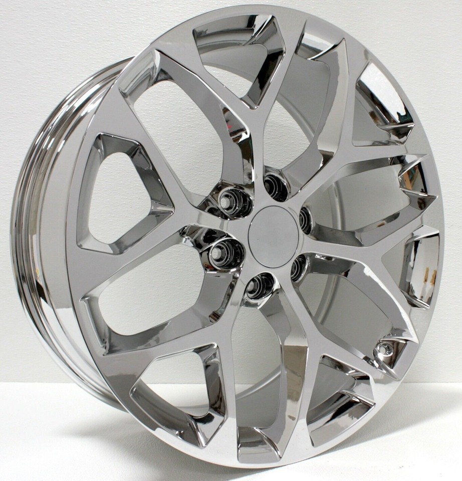 GMC 20" Chrome Snowflake Wheels 275/60R20 Tires For Sierra Yukon Denali ...