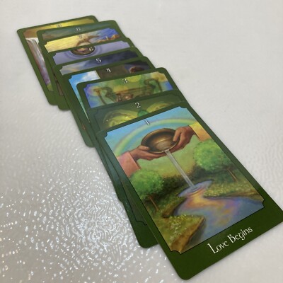 The Psychic Tarot Oracle REPLACEMENT Green Border 9 EMOTIONS Minor ...