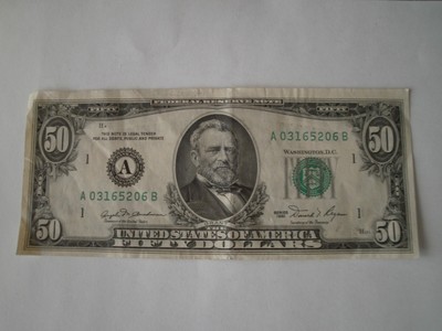 1981 $50 Fifty Dollar Bill Federal Reserve Note Vintage Currency US | eBay