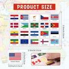 Hooqict 960 Pieces World Flag Stickers 192 Country Flags of the World ...