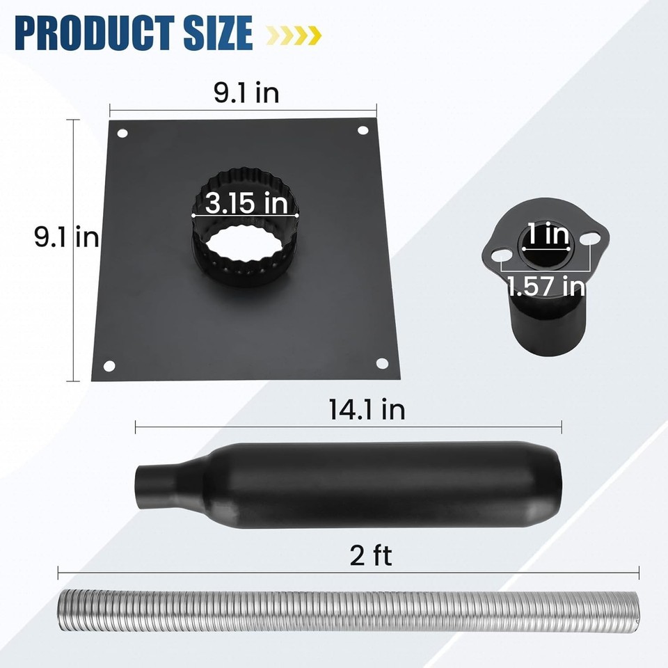 Generator Exhaust Extension Silencer Kit Generator Muffler Generator ...