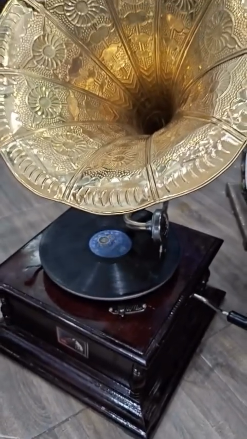 HMV Gramophone Fully Functional Working Phonograph, win-up record ...