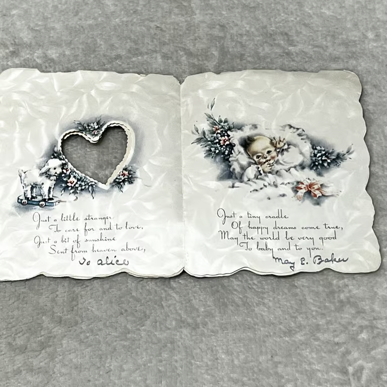 To Welcome the New Baby Vintage Congratulations Card HBX | eBay