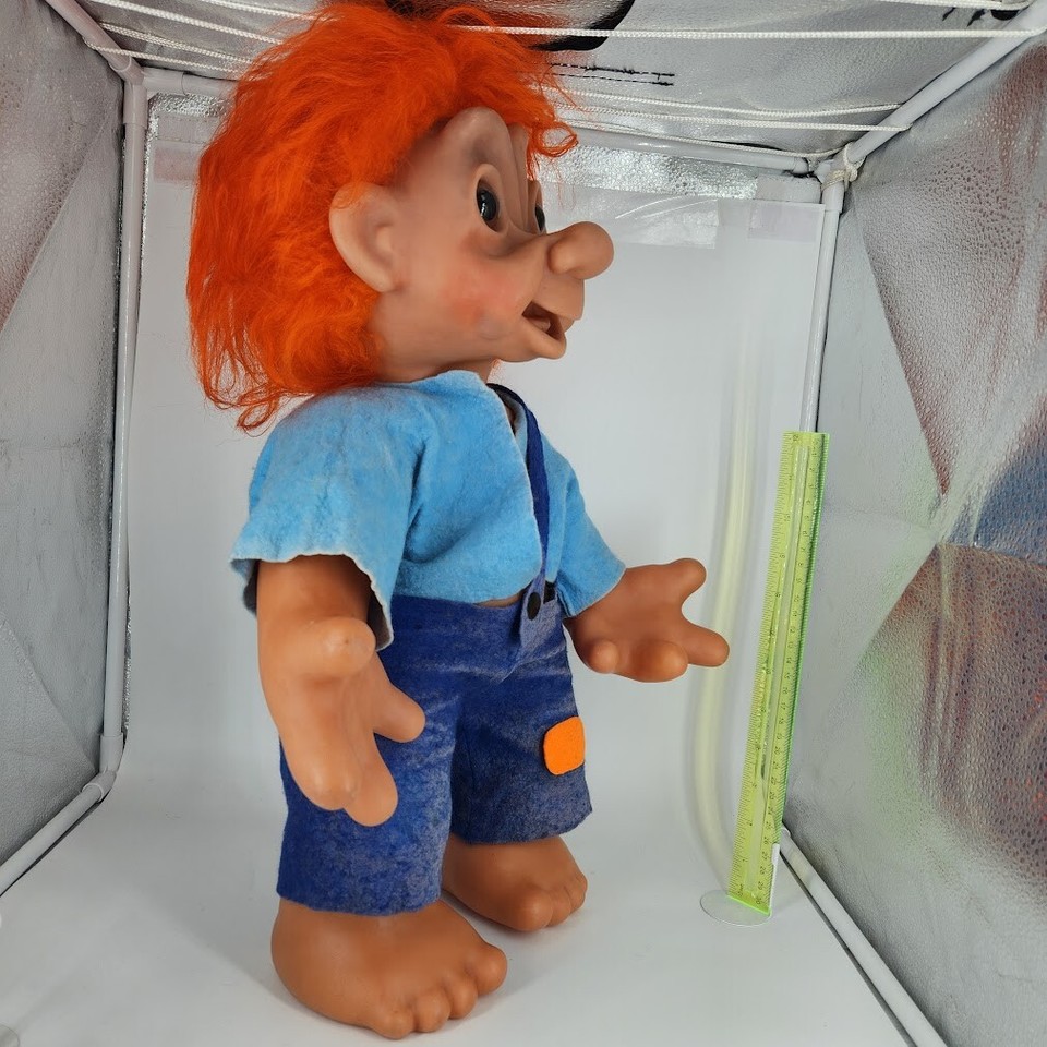 Original Store Display Light Skin Troll Doll 1970s DAM DENMARK 22" EXT ...