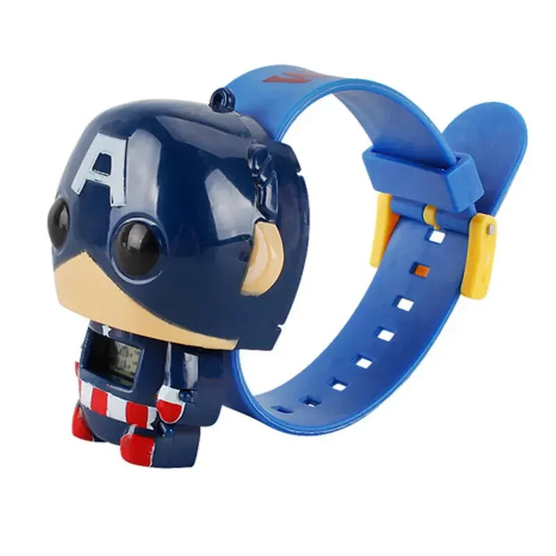Superhero Comic Kids Digital Wrist Watch Boys Girls Toy Gift Cartoon ...