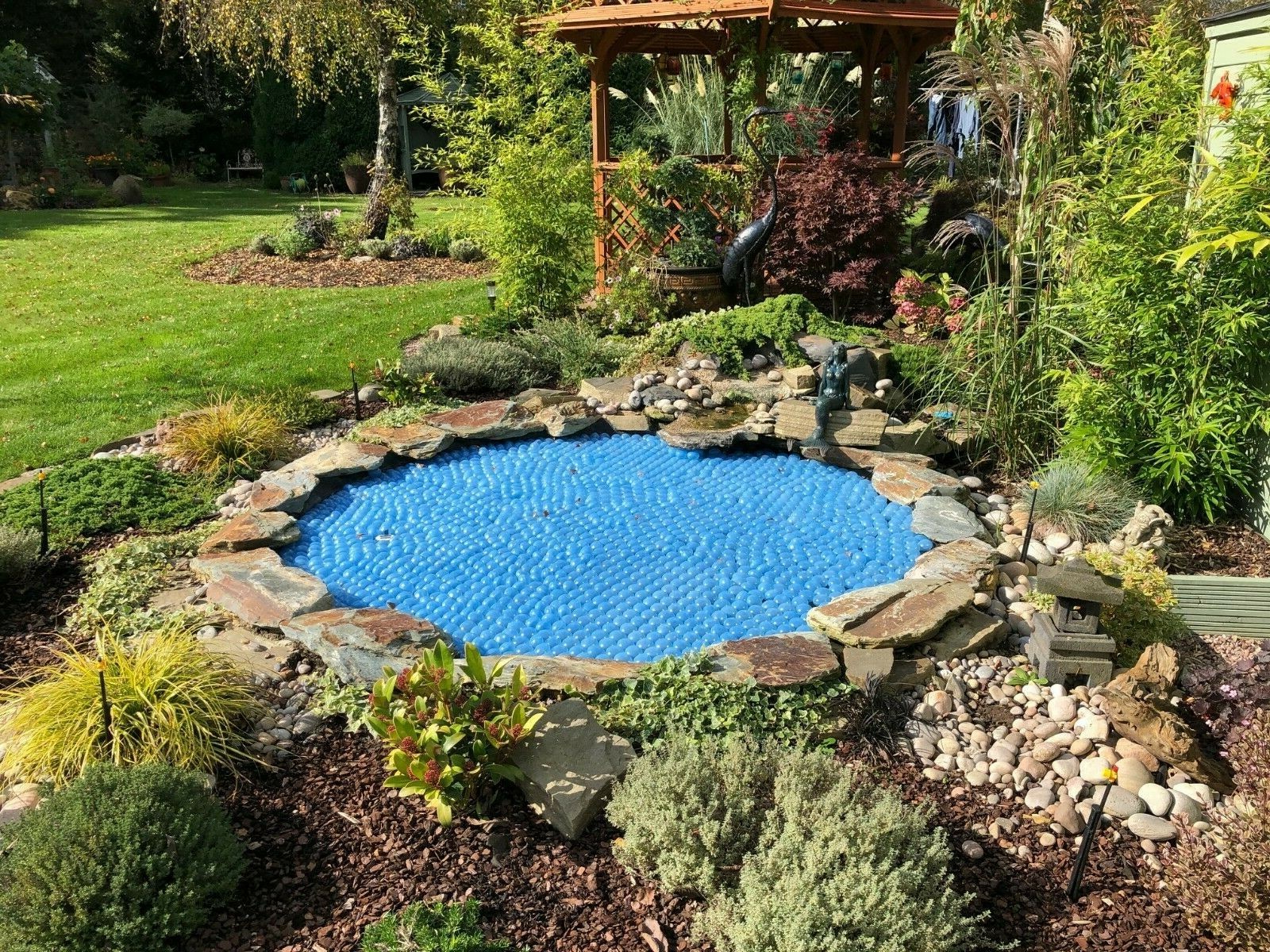 1000 Euro-matic 50mm Tr. Blue Koi Carp Pond Swimming Pool Insulation ...