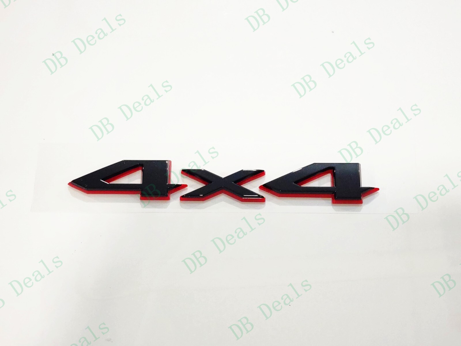 1P Gloss Black Red Rear 4X4 Emblems Badge Letter 2021+ Jeep Grand ...