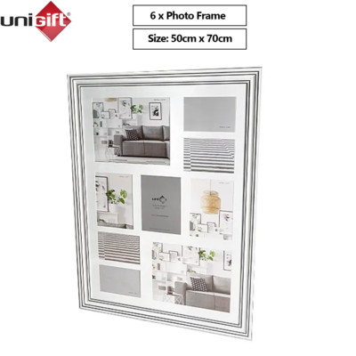 6 x Photo Frames Collage 9 Slots Picture Frame Family Home Decor ...