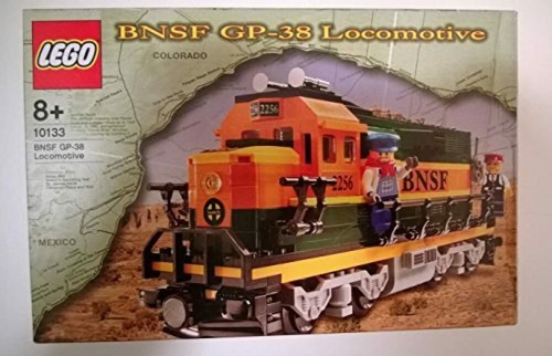 LEGO Santa Fe Train Burlington Northern BNSF GP-38 Locomotive 10133 In ...