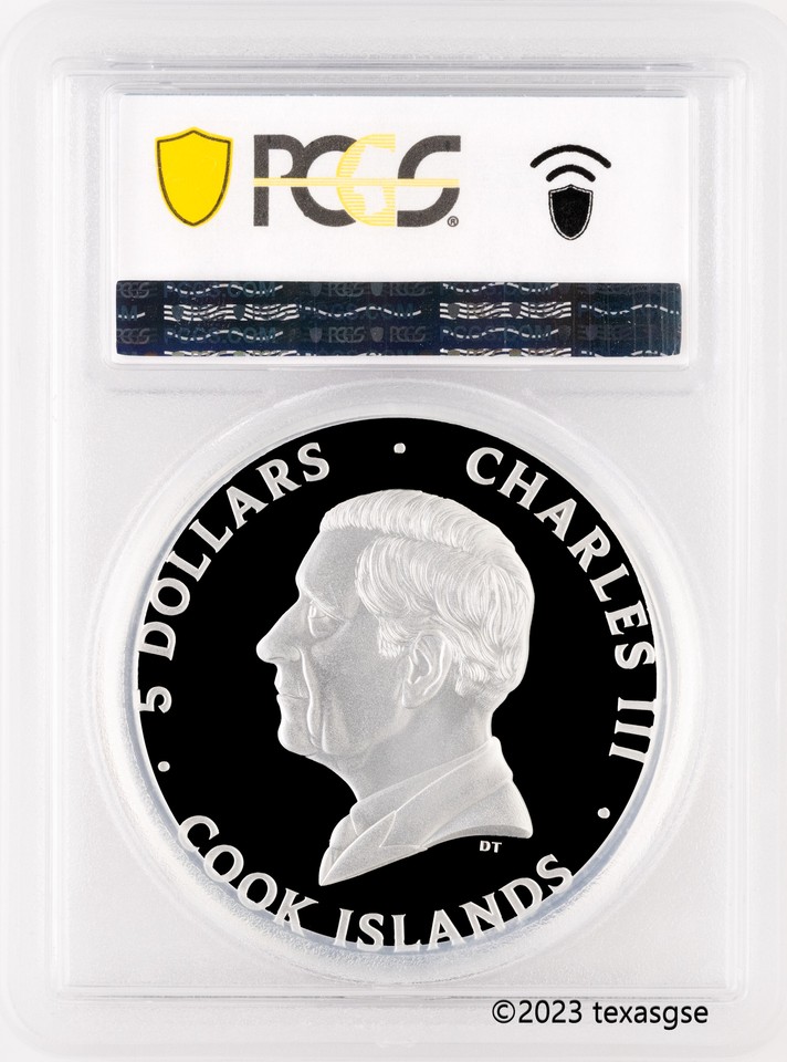 2023 $5 Cook Island Typefaces - Frankenstein 1oz Silver Coin PCGS PR70 ...