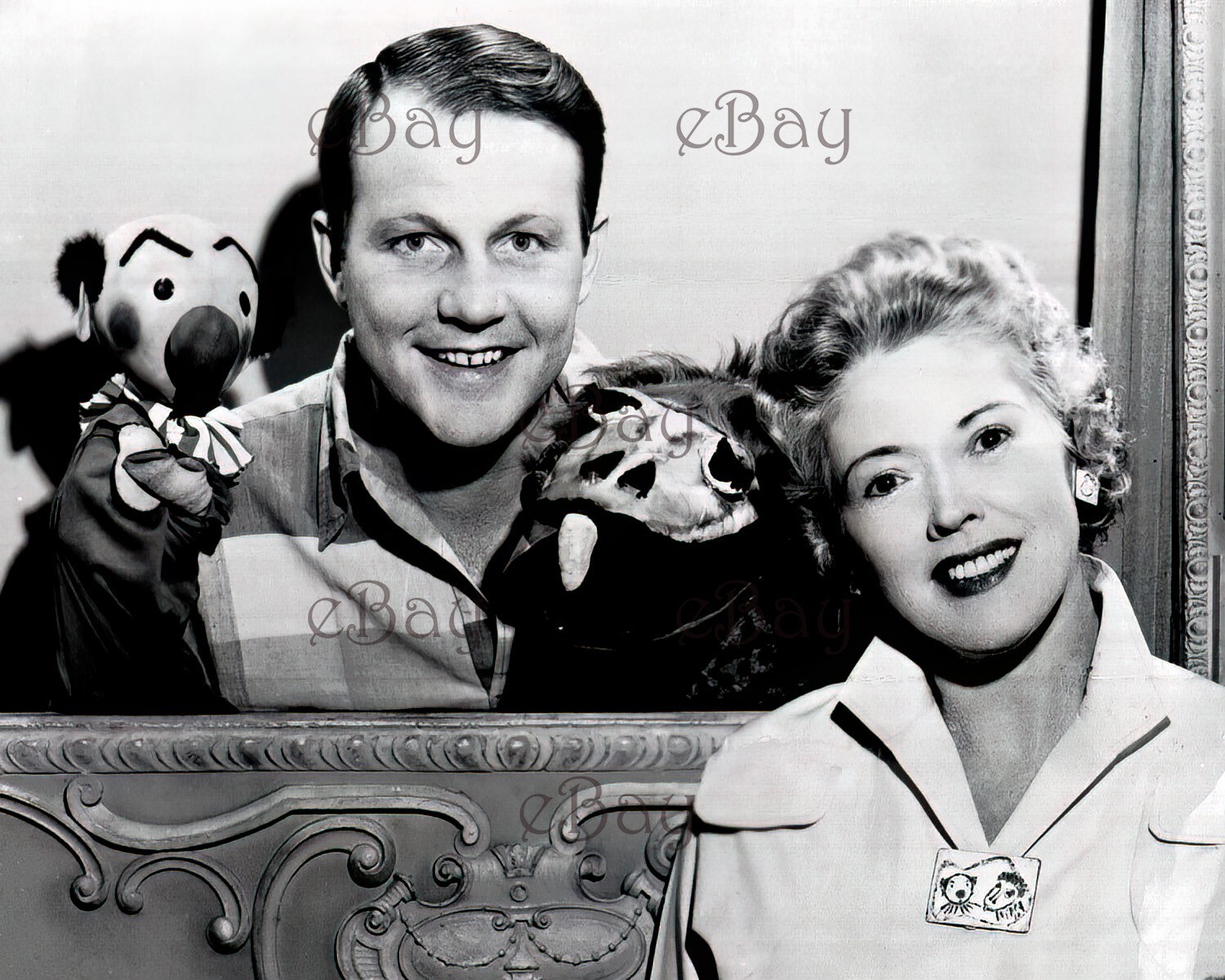 Burr Tillstrom, Fran Allison, Kukla Fran, and Ollie 1954 8X10 Photo ...