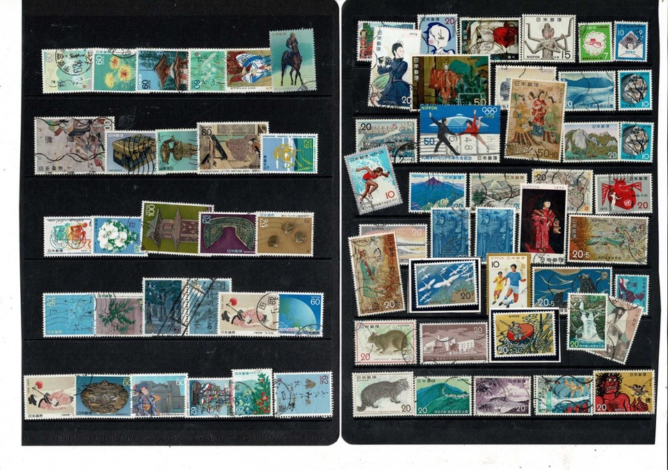 Japan stamp collection from early to modern unsorted on 5scans i606 | eBay