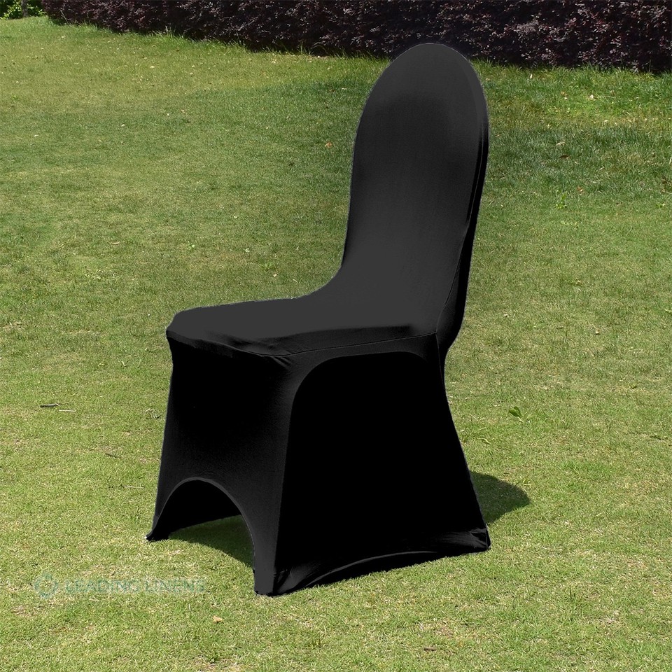 150 pc Black Spandex Banquet Chair Covers Wedding Reception dl | eBay
