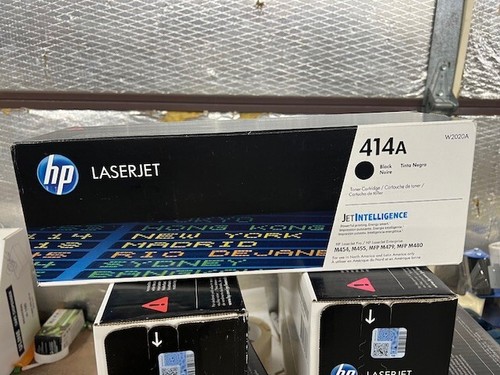 GENUINE HP 414A BLACK TONER W2020A FACTORY SEALED BOX M454, M455 | eBay