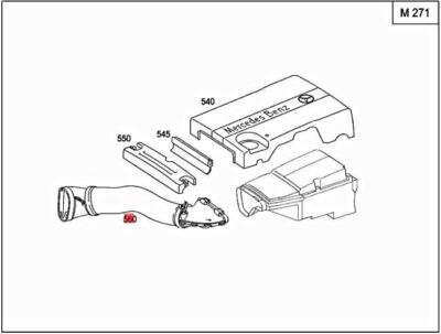 Genuine MERCEDES BBDC S211 W211 E-CLASS W211 Hose 2710941282 | eBay