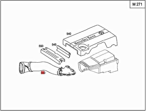 Genuine MERCEDES BBDC S211 W211 E-CLASS W211 Hose 2710941282 | eBay