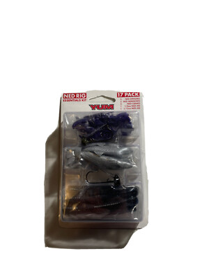 YUM Ned Rig Kit 1-17 Piece w/ YUM Ned Dingers, Ned Craws, Ned Minnow ...