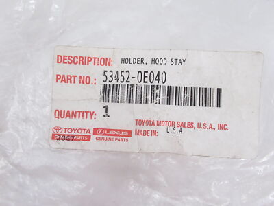 Genuine OEM Toyota 53452-0E040 Hood Support Rod Holder 2014-2019 ...