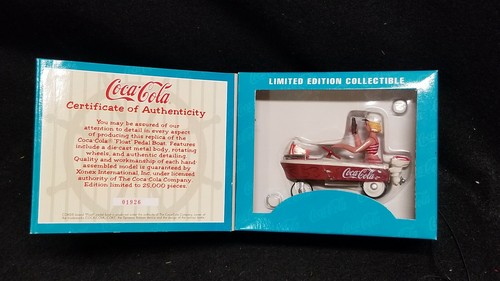 Limited Edition Coca Cola Float Pedal Boat Die Cast 1:12 #1926 of 25000 ...