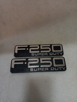 99 00 01 02 03 04 FORD F-250 XL SUPER DUTY FENDER EMBLEM LOGO BADGE ...