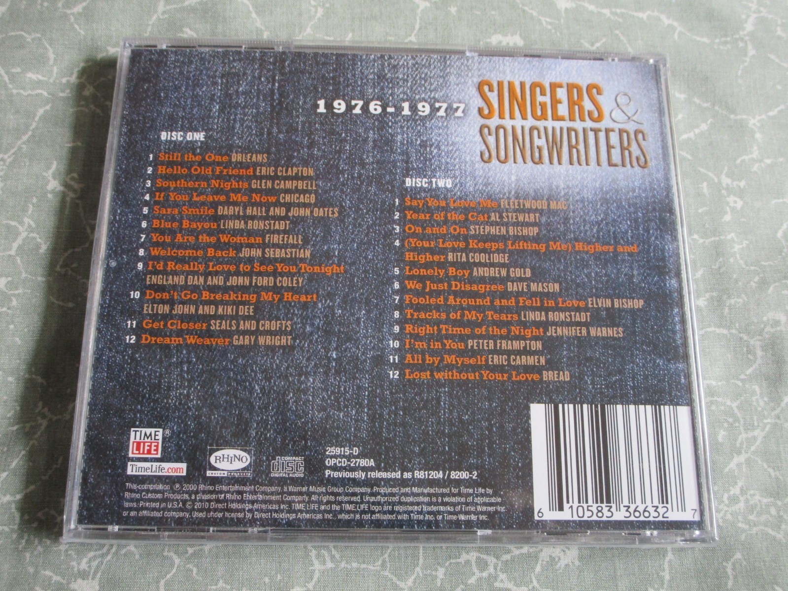 SINGERS and SONGWRITERS 1976-1977 - Time Life - 2 CD Set - BRAND NEW ...