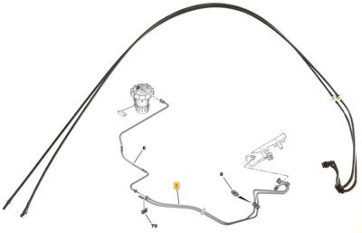 PEUGEOT 208 2008 CITROEN C3 DS3 1.2i VTi EB2 DUAL FUEL LINE FEED PIPE ...