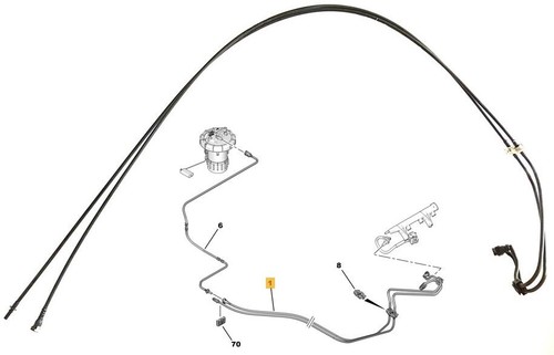 PEUGEOT 208 2008 CITROEN C3 DS3 1.2i VTi EB2 DUAL FUEL LINE FEED PIPE ...