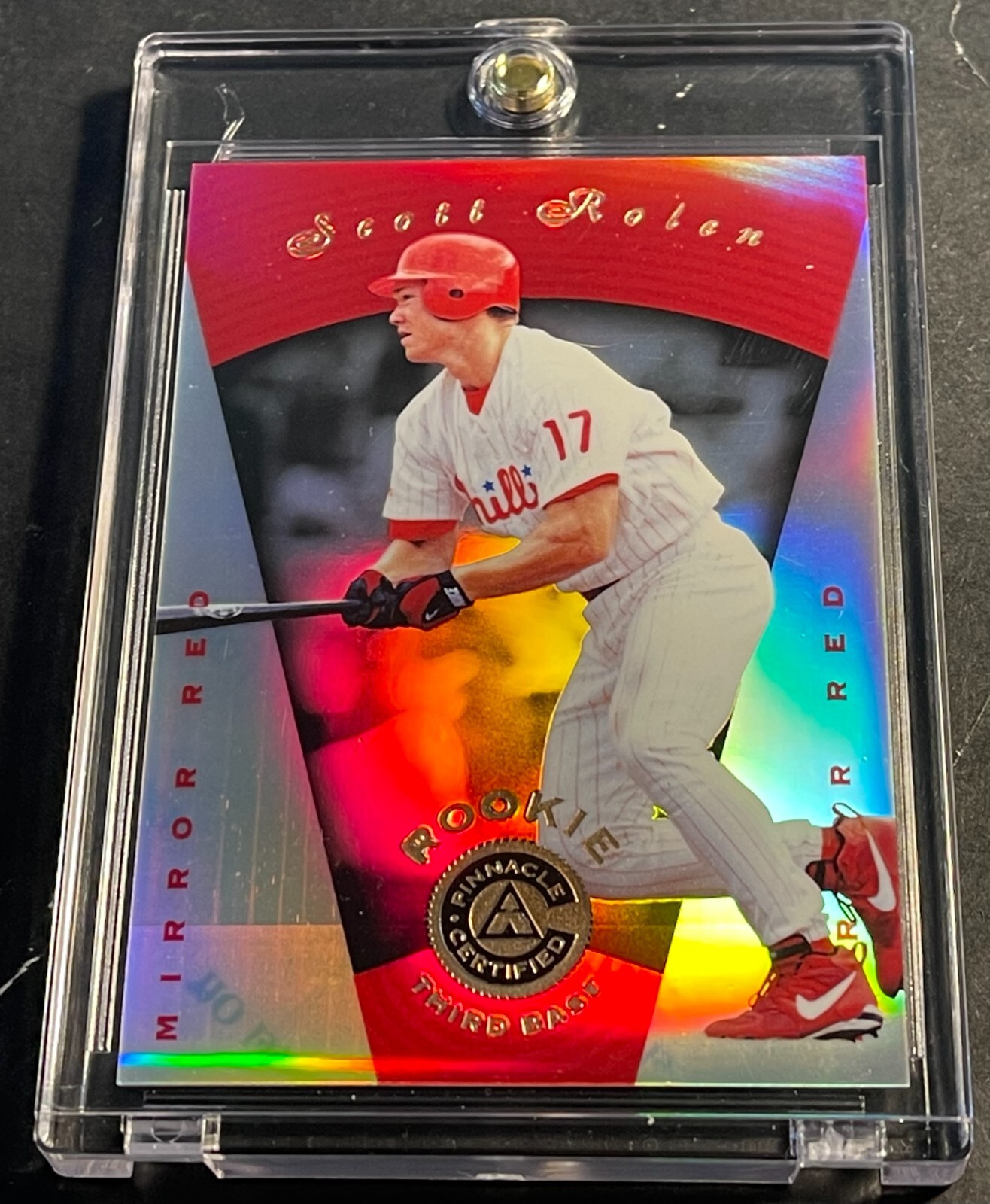 1997 SCOTT ROLEN PINNACLE CERTIFIED MIRROR RED ROOKIE #112 PHILLIES HOF ...