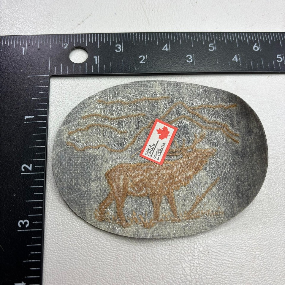 Vtg Wildlife PROFILE OF BULL ELK WITH ANTLERS Patch (Mountain ...