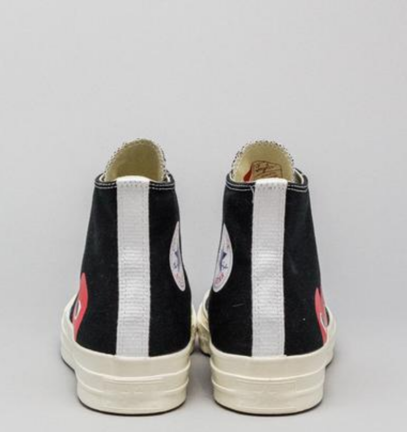 Converse Chuck Taylor All Star High CDG Black x Comme des Garcons Play ...
