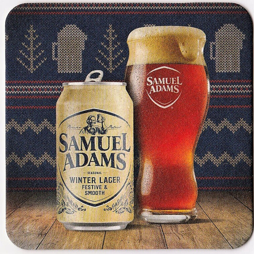 Sam Adams Winter Lager Beer Coaster | eBay