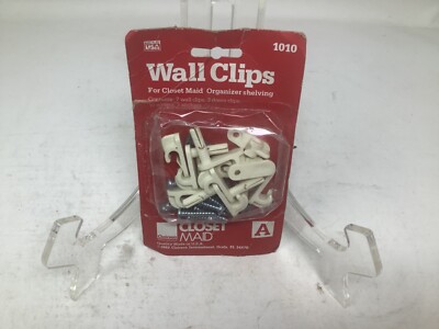 Closet Maid Wall Clips, Down Clips, Screws, Anchors For Organizing ...
