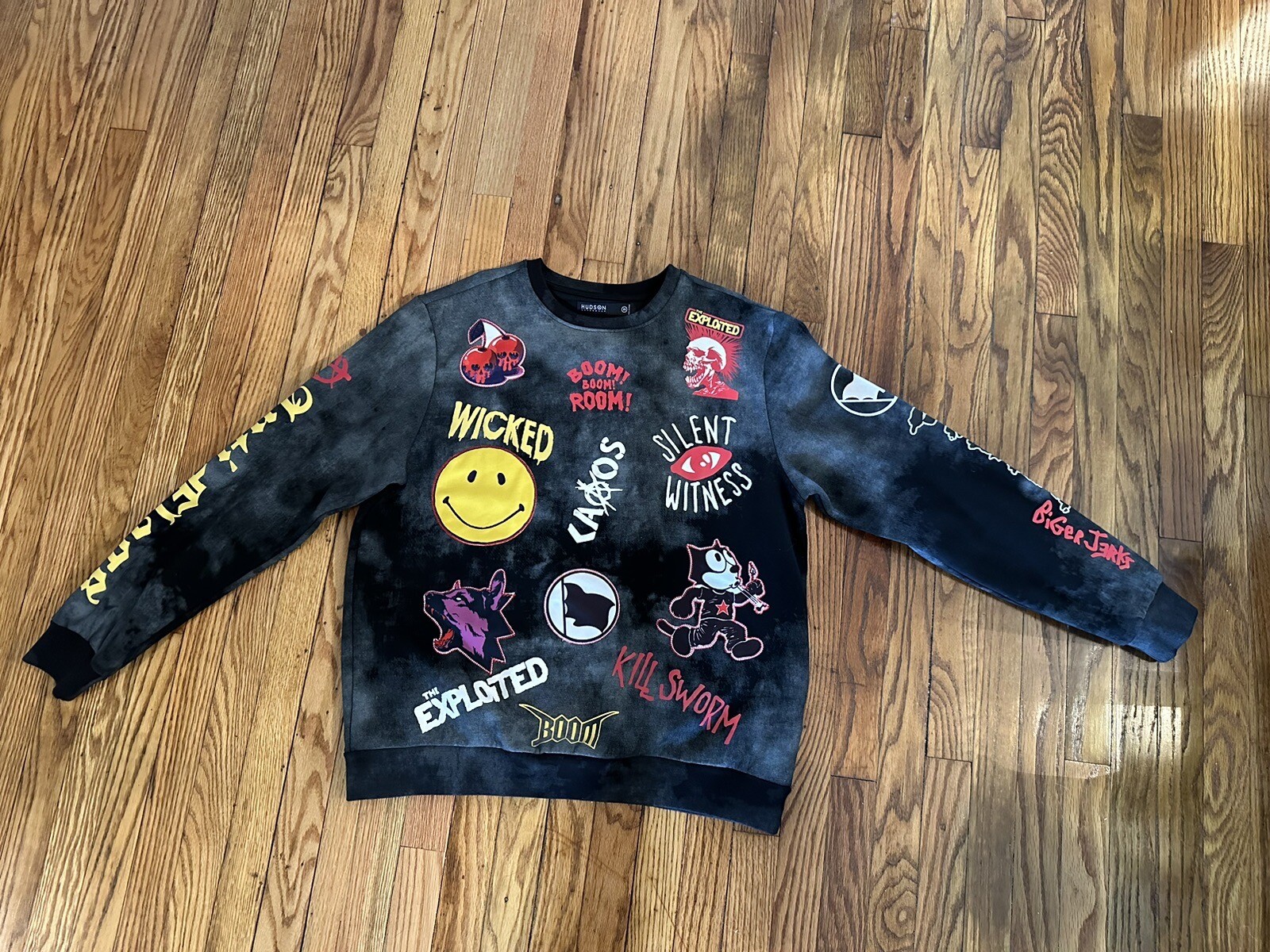 Hudson Outerwear Exploited Punk Rock Patch Sweatshir… - Gem