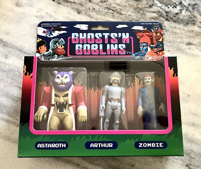 Ghosts'n Goblins Astaroth Arthur Zombie ReAction Figures Super 7 Capcom ...