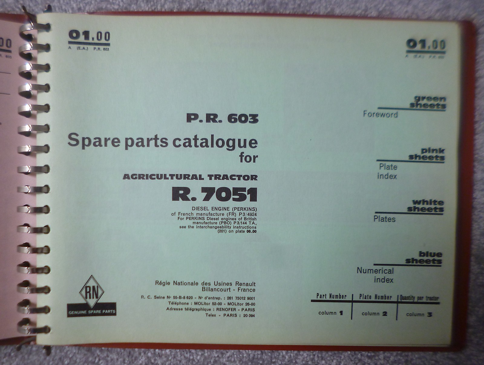 Renault Schlepper R7051 Ersatzteilkatalog | eBay.de