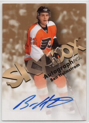 2012-13 Fleer Retro 1999 SkyBox Autographics Ben Holmstrom #99-BH ...