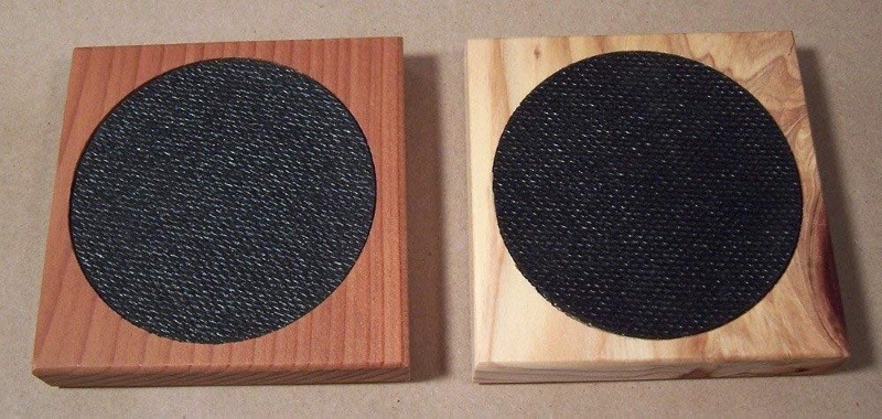 Square Redwood Coasters Set of 4 - Drink Beverage Bar Mat Pad Wood ...