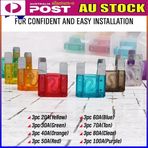 24Pcs Maxi Blade Fuse Kit Auto Car Assortment Big Vehicle Fuses Set 20A ...