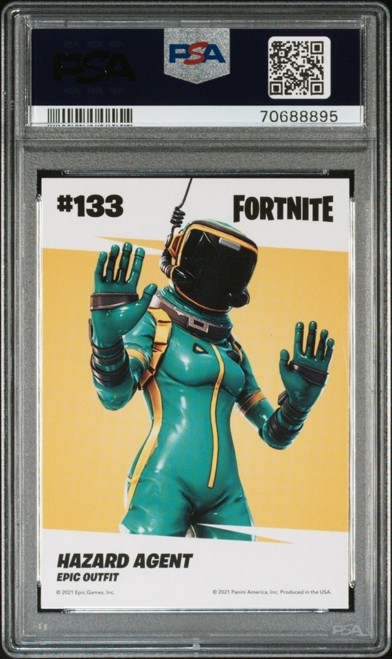 PSA 9 - 2021 Panini Fortnite Series 3 Hazard Agent Holofoil #133 - USA ...
