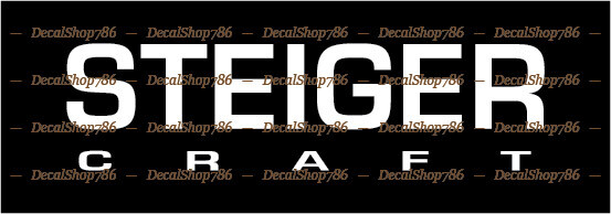 Steiger Craft Boats -Outdoors- Car/SUV/Truck Vinyl Die-Cut Peel N ...