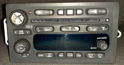03 06 GMC Chevrolet OEM Factory RDS Stereo AM FM Radio 6 Disc Changer ...