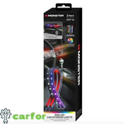 Monster LED Multicolor Automotive Interior Accent Lights, Customizable ...